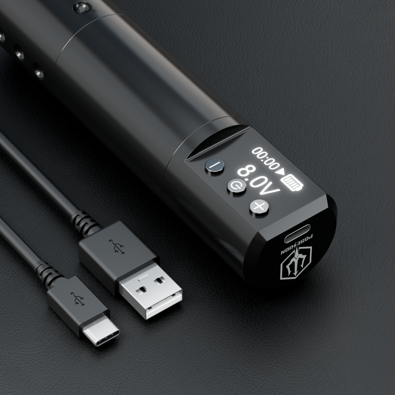 POSEIDON WIRELESS OLED TATTOO PEN MACHINE WITH TIMING - Poseidon Tattoo Official & A Great ...