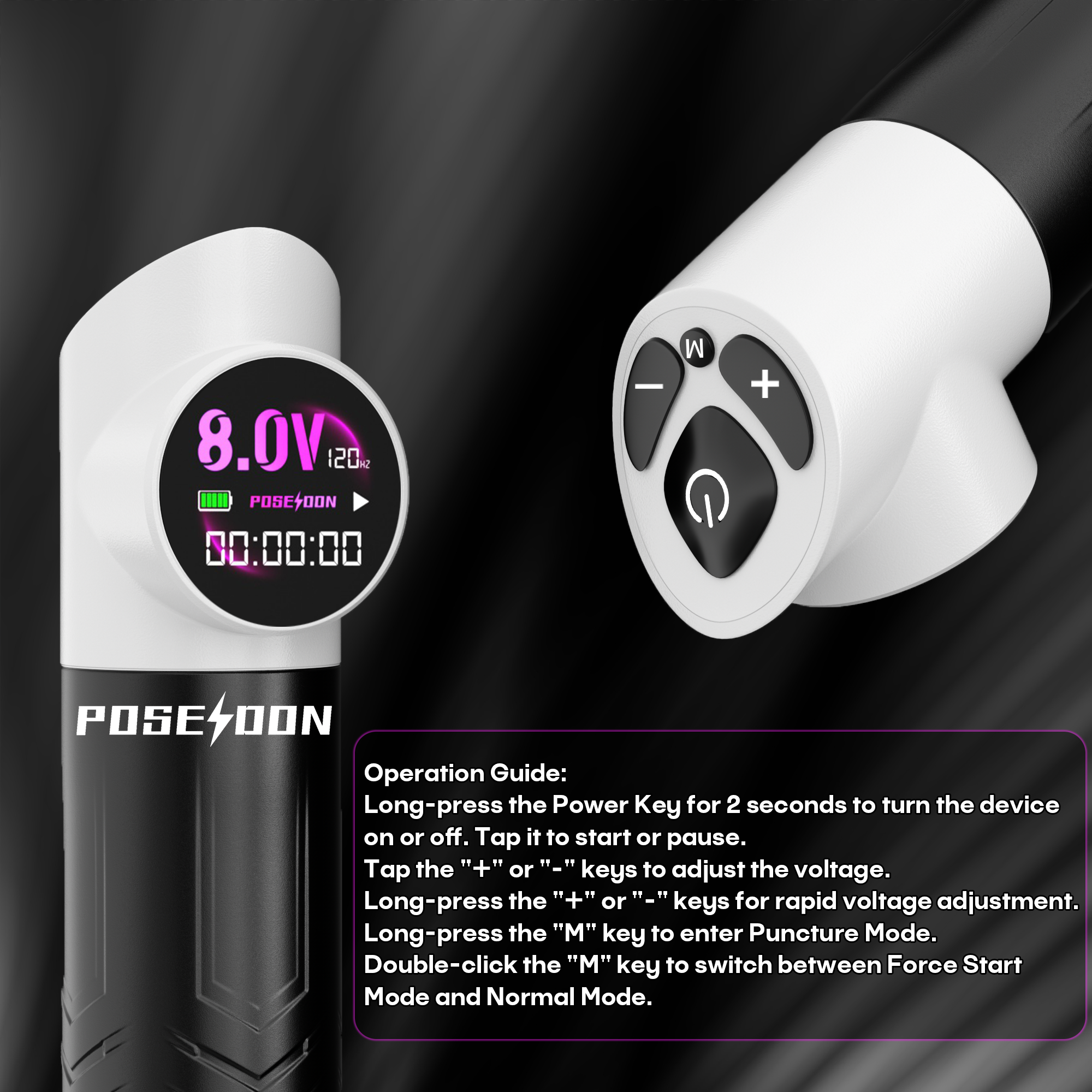 Poseidon Wireless Tattoo Pen-HM165 – Poseidon Tattoo Official & A Great Partner for Tattoo Artists